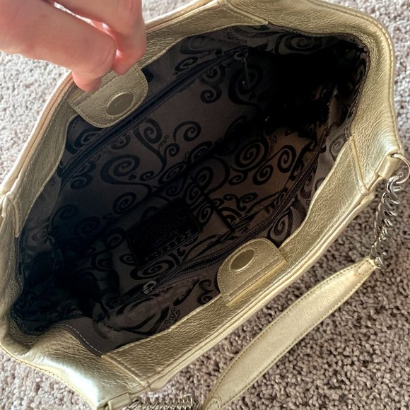 Brighton | Bags | Brighton Metallic Lena Quilted Studded Leather Bag ...